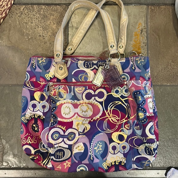 Coach | Bags | Poppy Large Tote | Poshmark